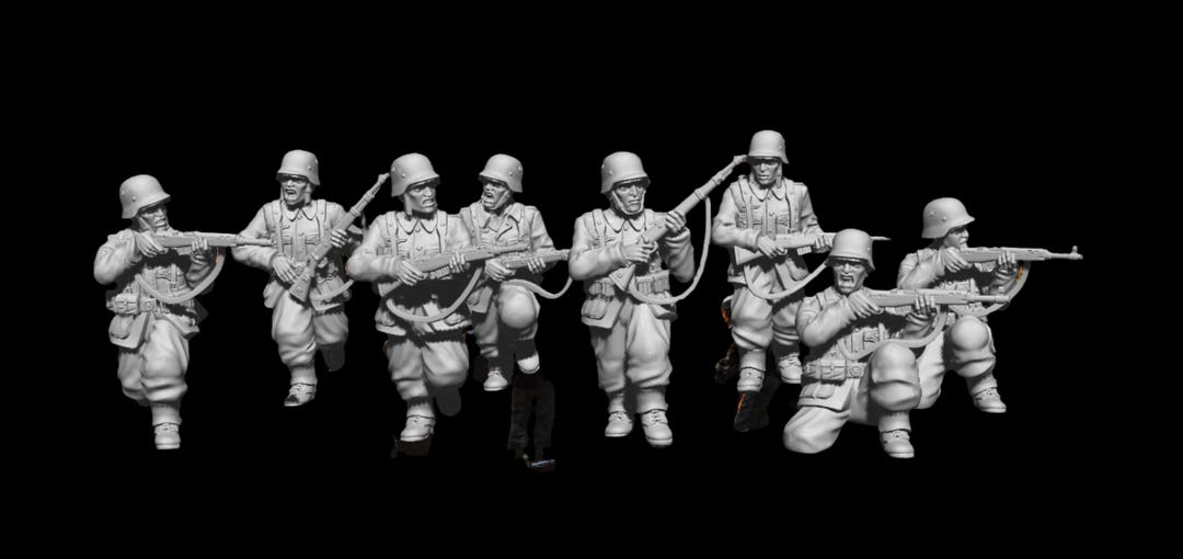 3DB0002 German Riflemen WW2 - Etsy