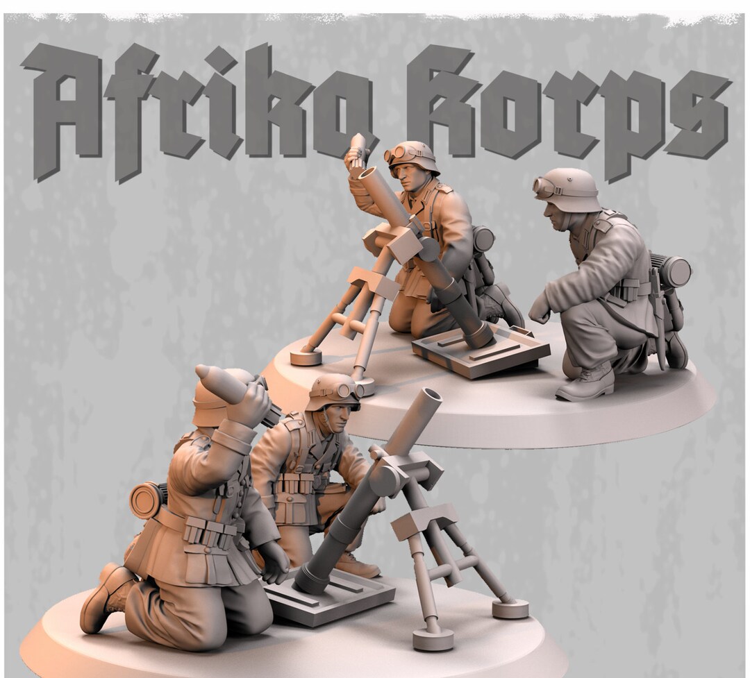 Afrika Korps DAK German Mortar Team - Etsy