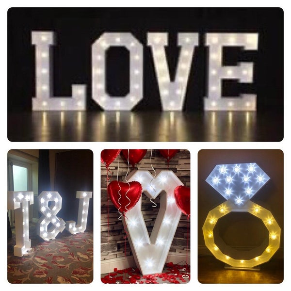 Light up Numbers - Etsy