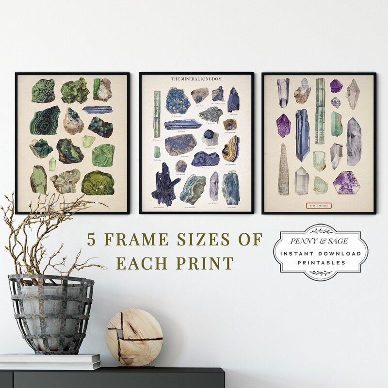 Mineral Scientific Poster - Etsy