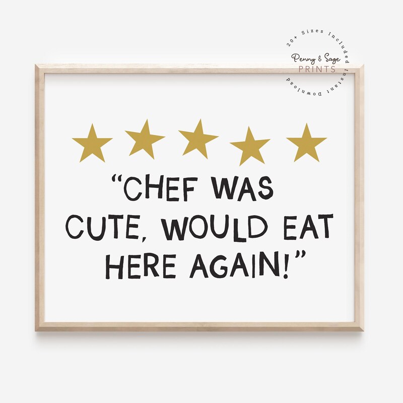 Chef Was Cute - Etsy