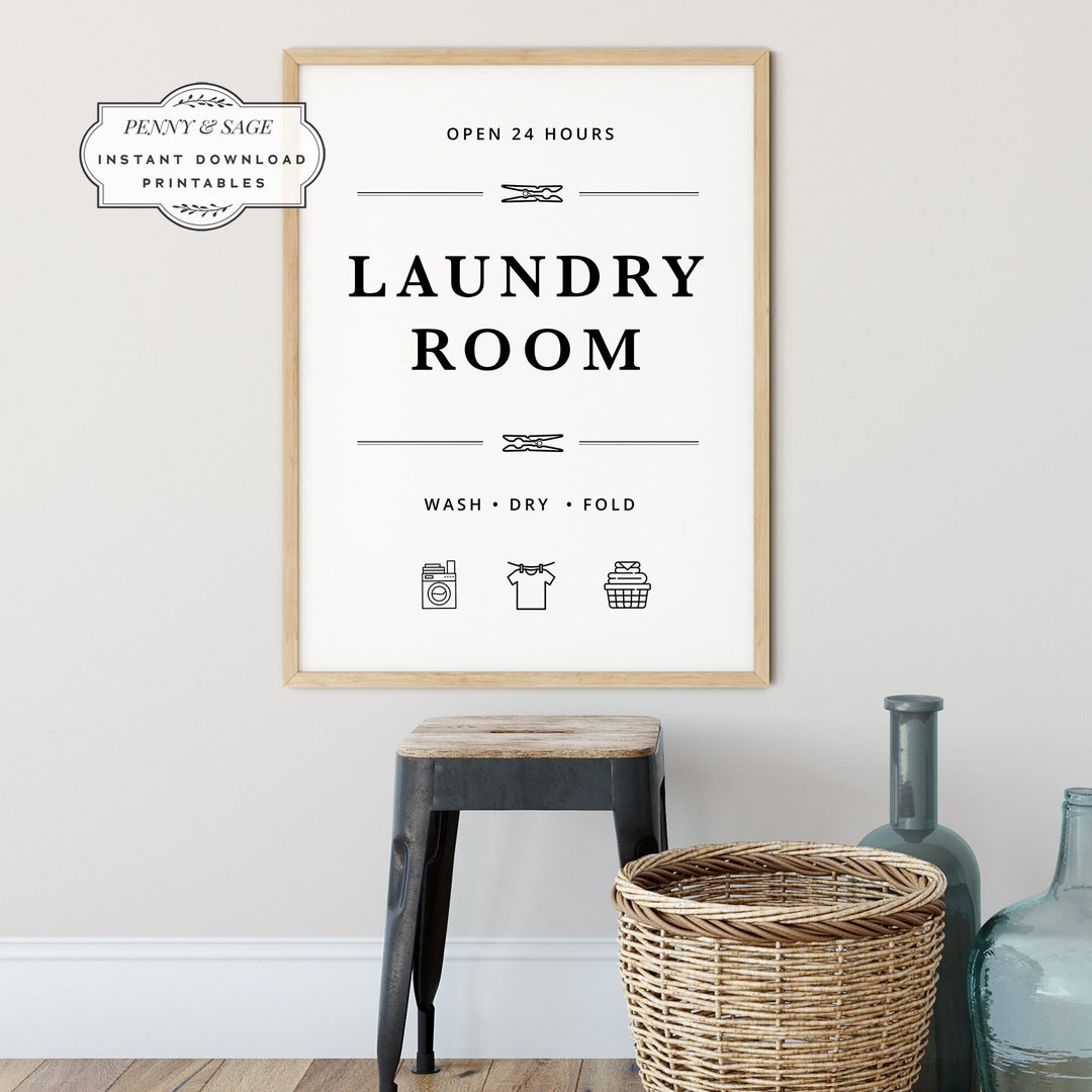 Laundry Room Art, Laundry Sign, Laundry PRINTABLE Art, Laundry Room ...