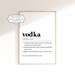 Vodka Definition Printable, Trendy Bar Print, Cocktail Kitchen Art ...
