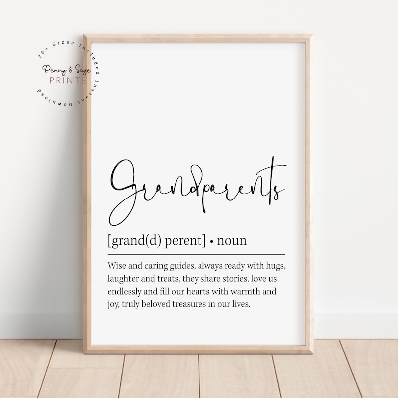 Grandparents Dictionary - Etsy
