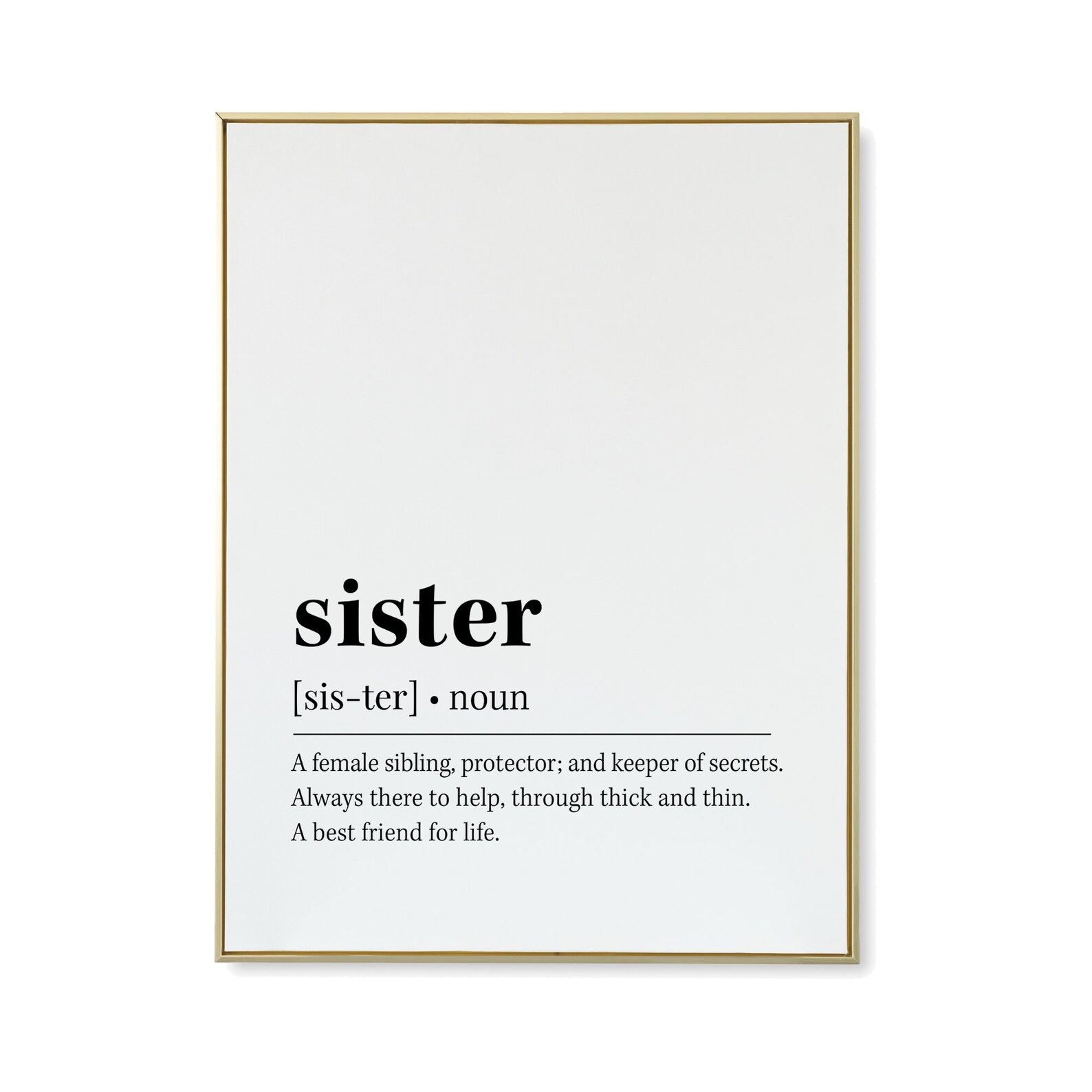 Brother and Sister Definition Wall Art Brother Sister Quote - Etsy