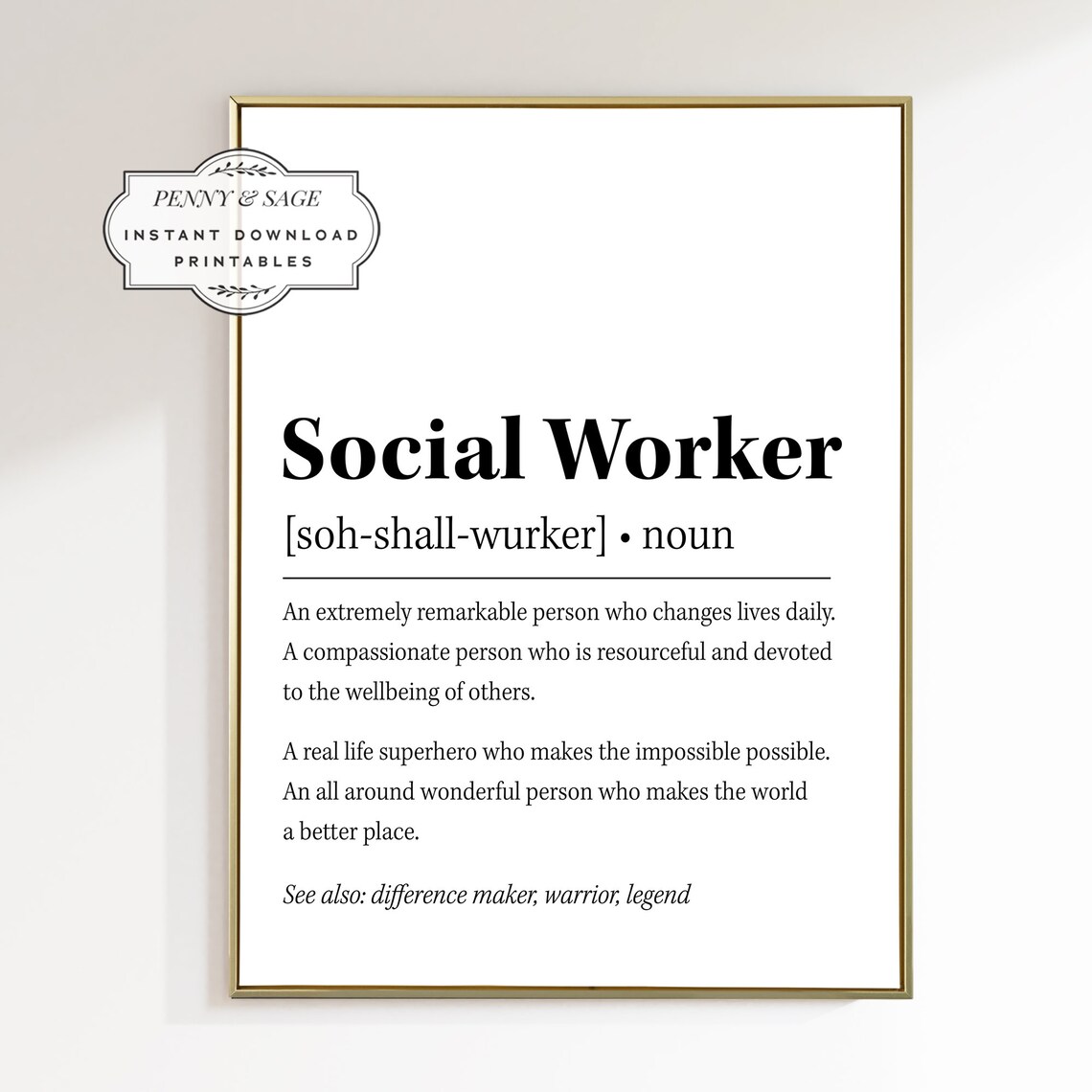 Social Worker Definition, Social Worker Gift, Gifts for Social Workers ...