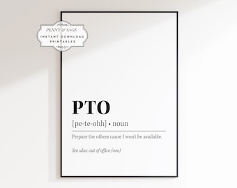 Office Desk Ikea Prã¶js Desk Pad PTO Definition Print, Funny Home ...