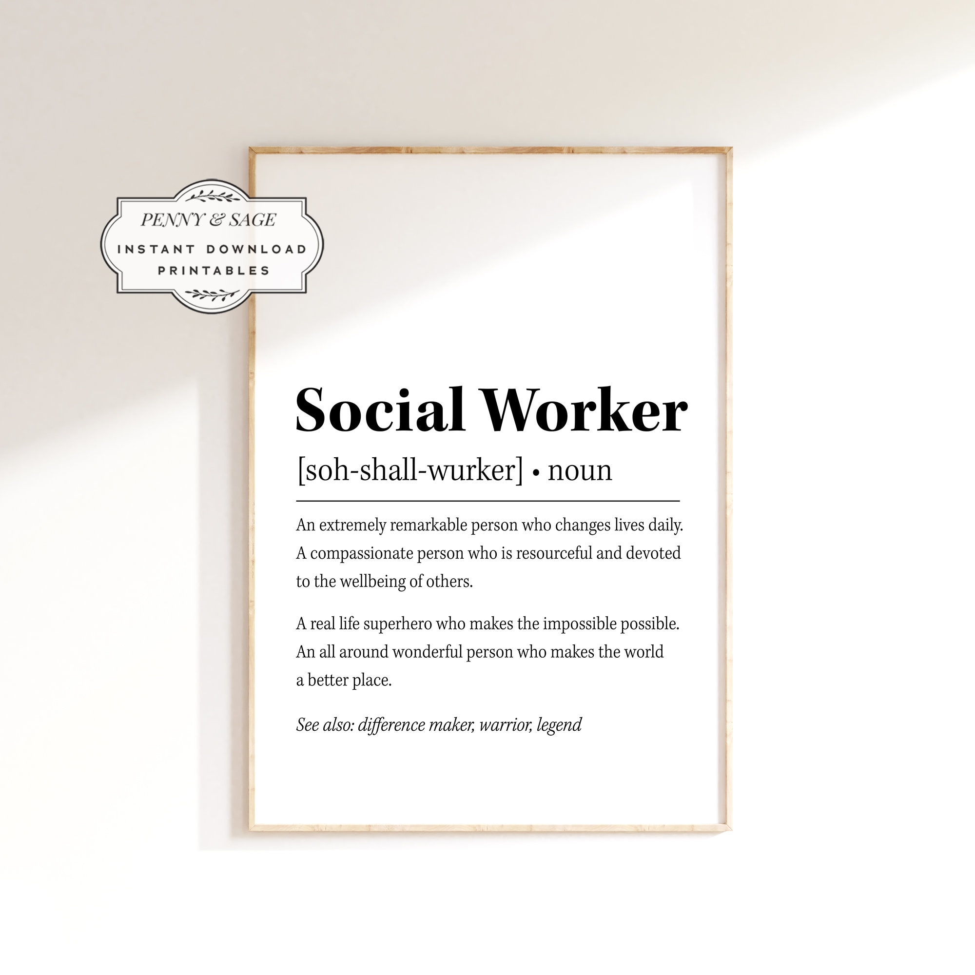 Social Worker Definition, Social Worker Gift, Gifts for Social Workers ...