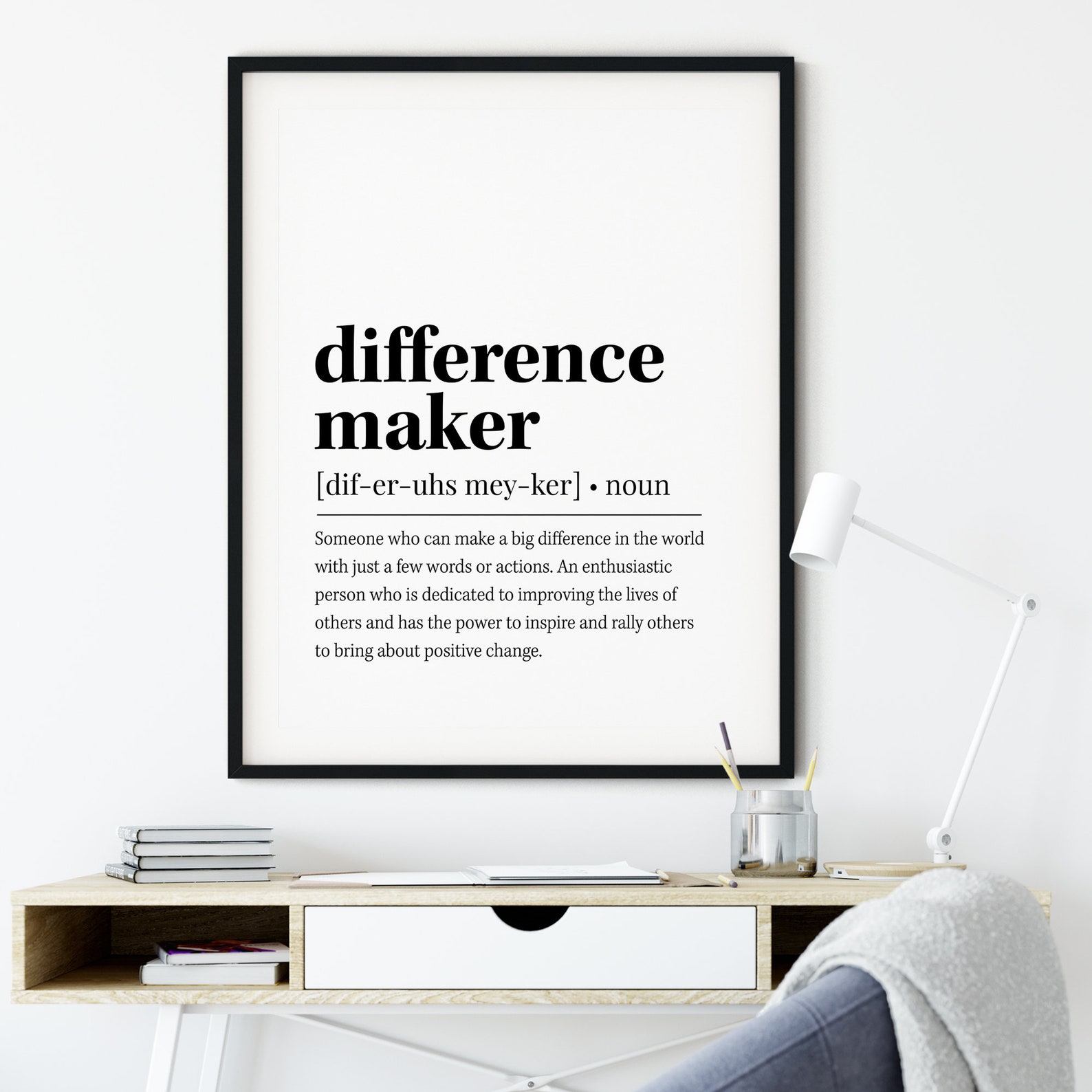Difference Maker Definition Wall Art, Difference Maker Quote, Best ...