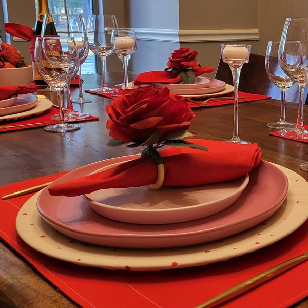 Rose Napkin Rings - Etsy