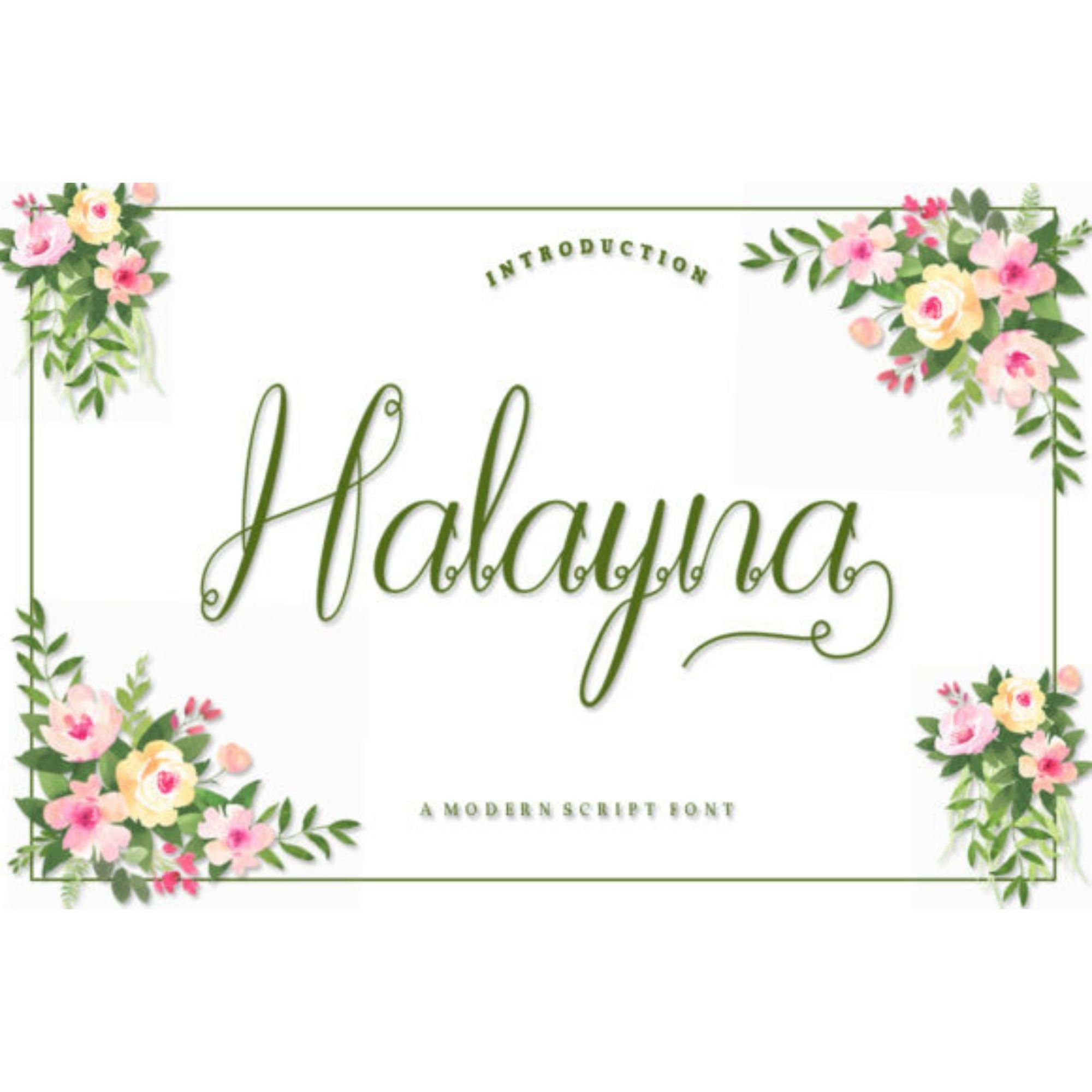 Halayna Font Long Tail Font, Ont With Tails, Cursive Font, Font With ...