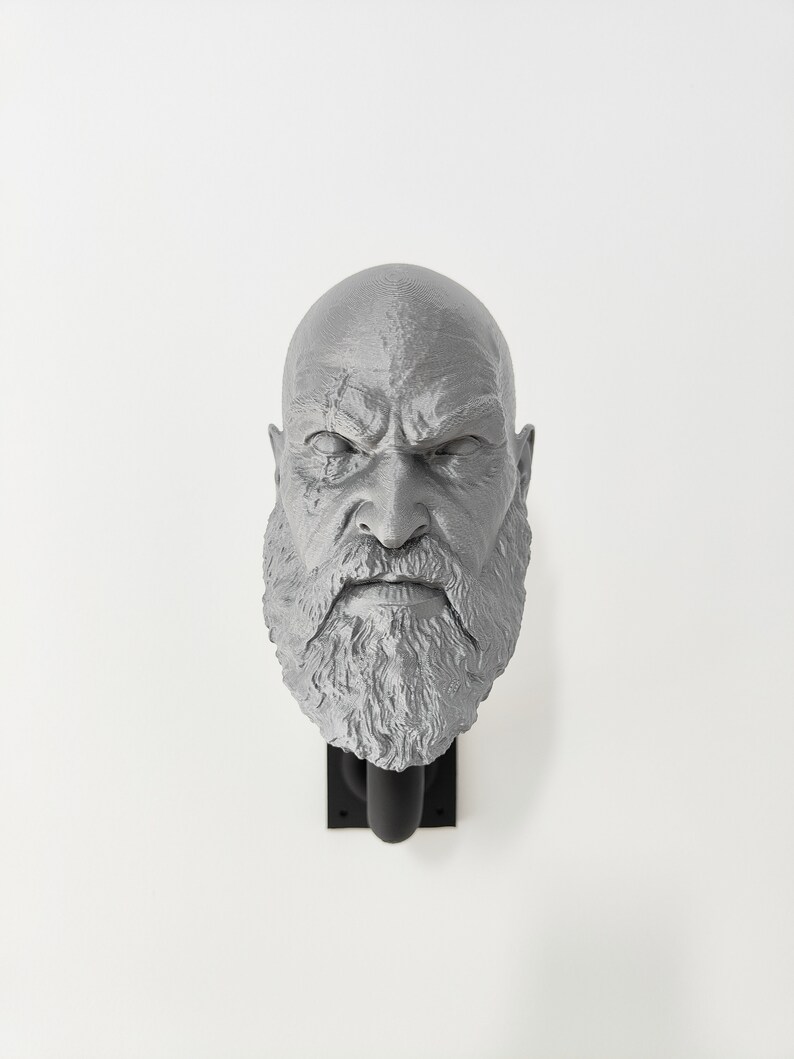 Kratos God of War Motorcycle Helmet Mount, Adult Version, Exclusive 3D ...
