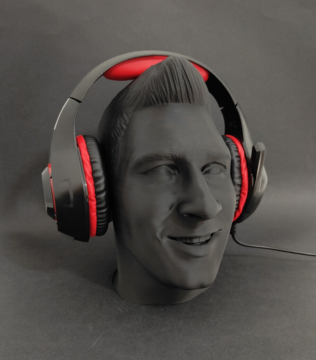 Lionel Messi Headphone Holder / Bust for Helmets, Games, Decoration ...