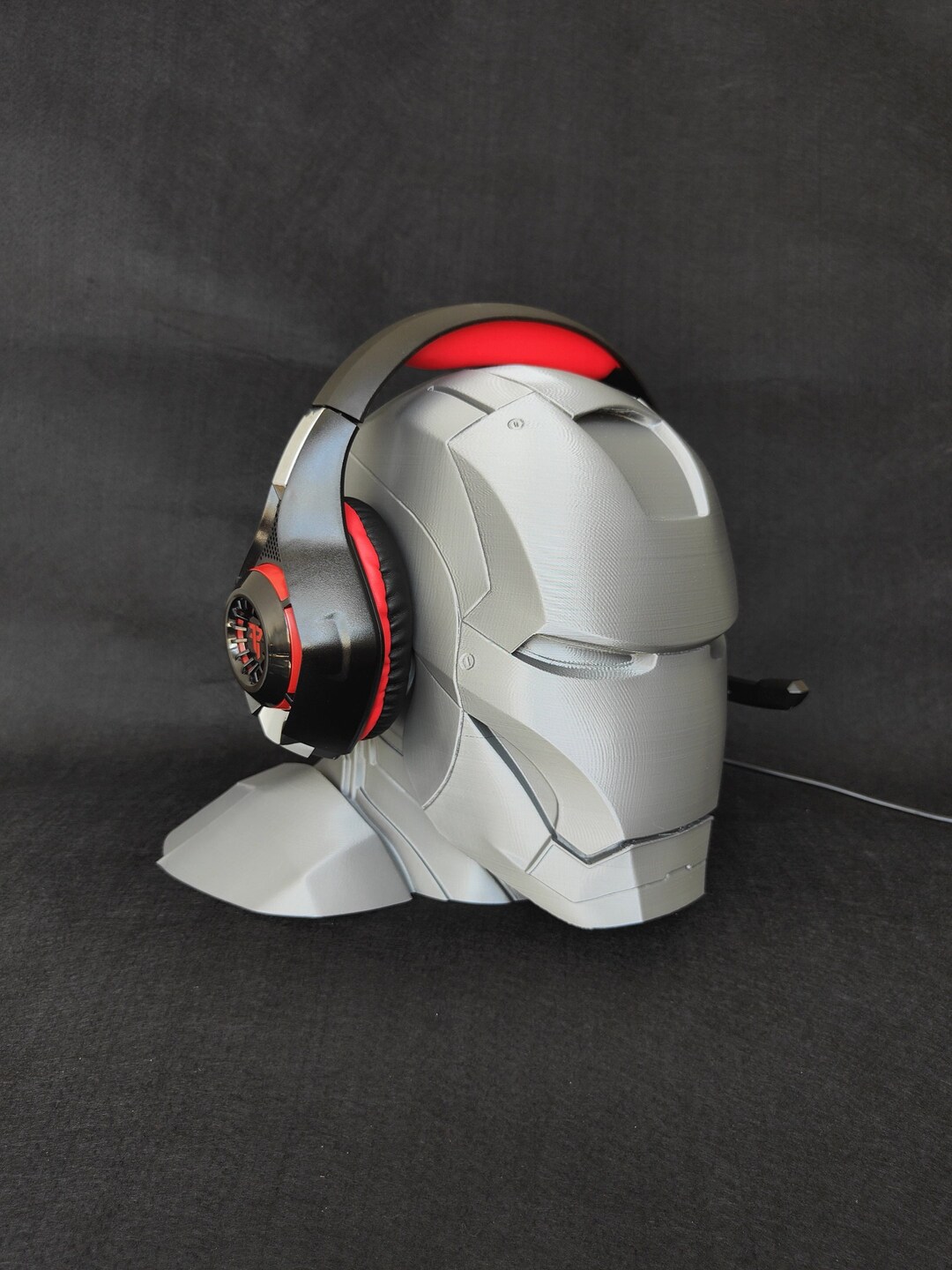 3D Printed Ironman MK II Bust Headphone Stand Marvel Headset Holder ...