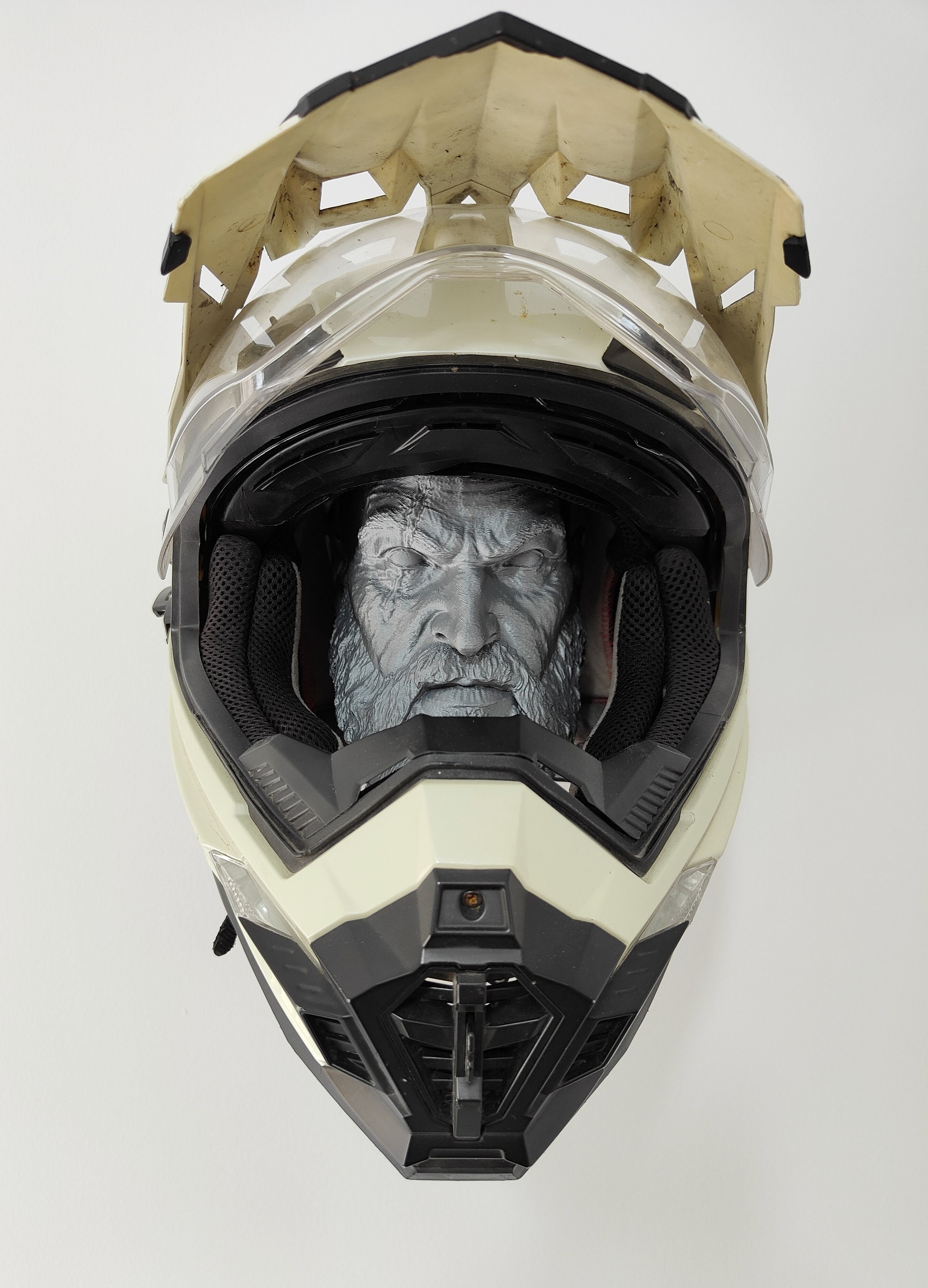 Kratos God of War Motorcycle Helmet Mount, Adult Version, Exclusive 3D ...