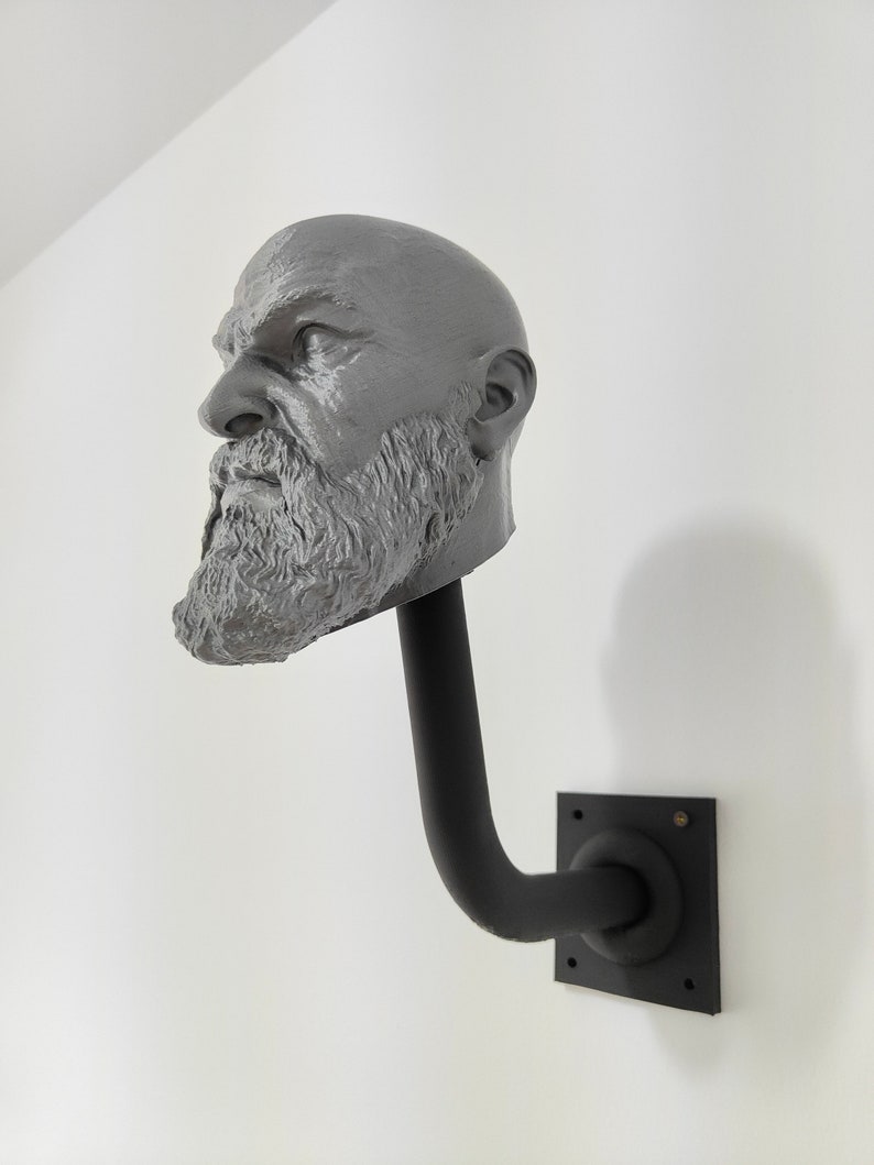 Kratos God of War Motorcycle Helmet Mount, Adult Version, Exclusive 3D ...
