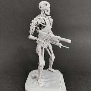 Terminator T800 Figure Printed in 3d Resin Base With Inscription and ...