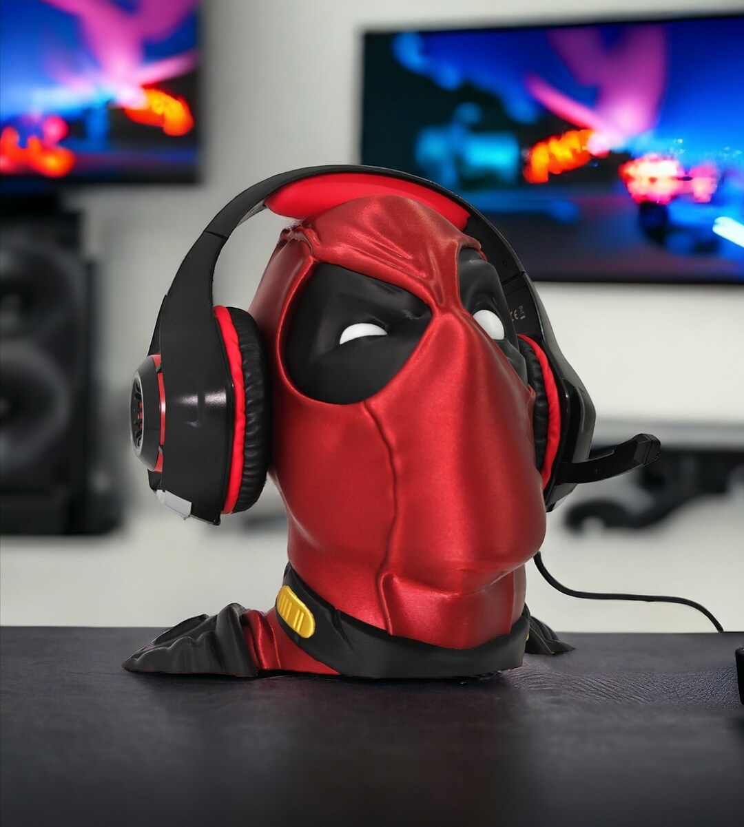 Deadpool 3D Printed Headset Stand for Playstation, Xbox, Nintendo ...