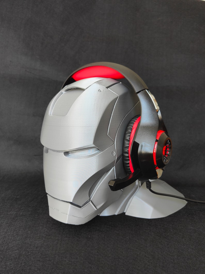 3D Printed Ironman MK II Bust Headphone Stand Marvel Headset Holder ...