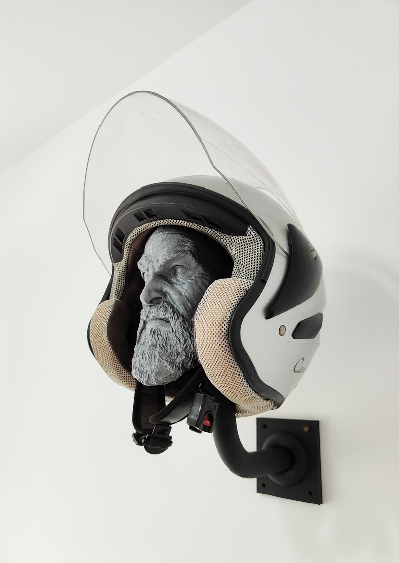 Kratos God of War Motorcycle Helmet Mount, Adult Version, Exclusive 3D ...
