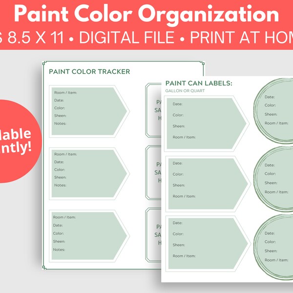 Paint Can Label - Etsy