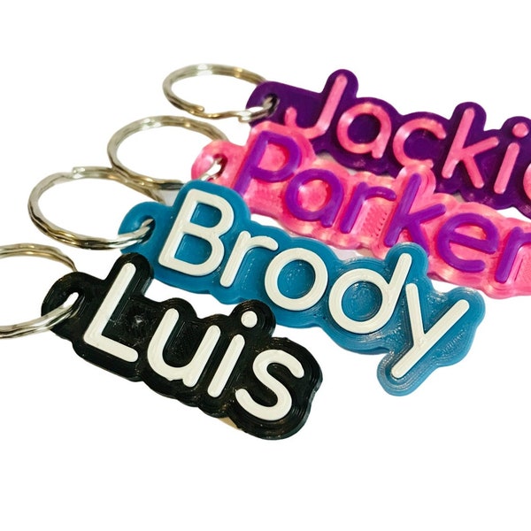 Name Keychain - Etsy
