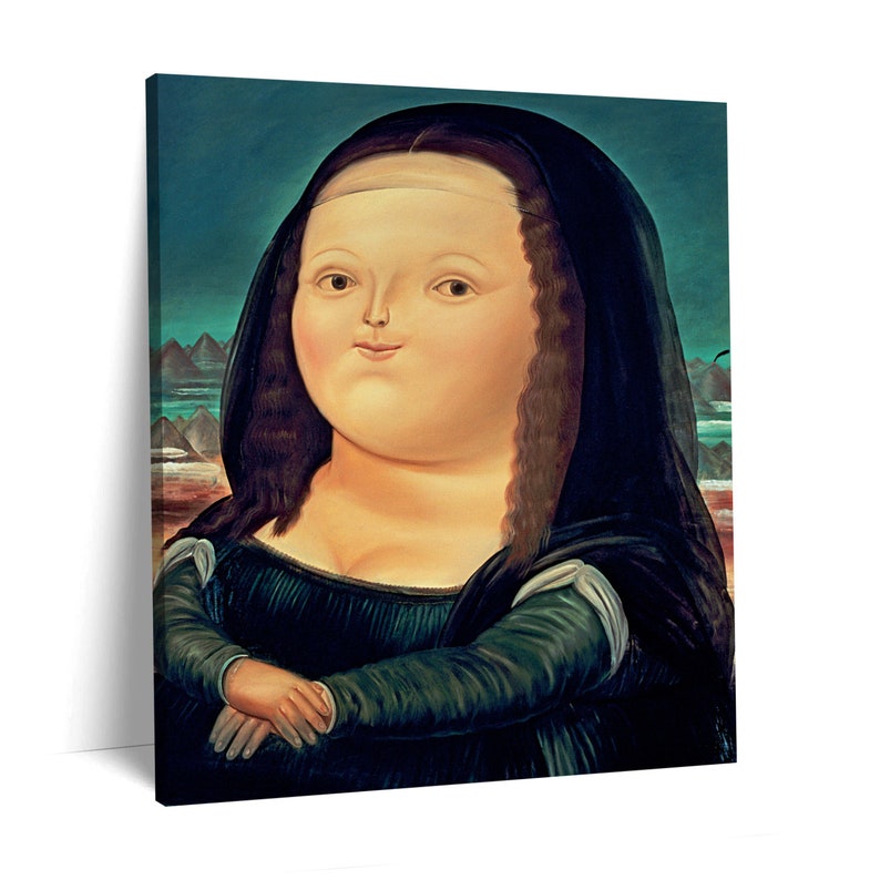 30x24 Inches Fernando Botero mona Lisa New | Etsy