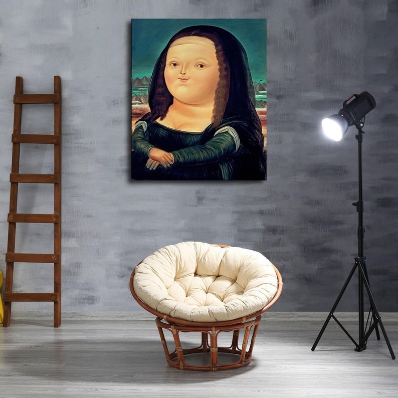 30x24 Inches Fernando Botero mona Lisa New - Etsy