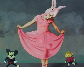Realistic Rabbit Painting - Etsy