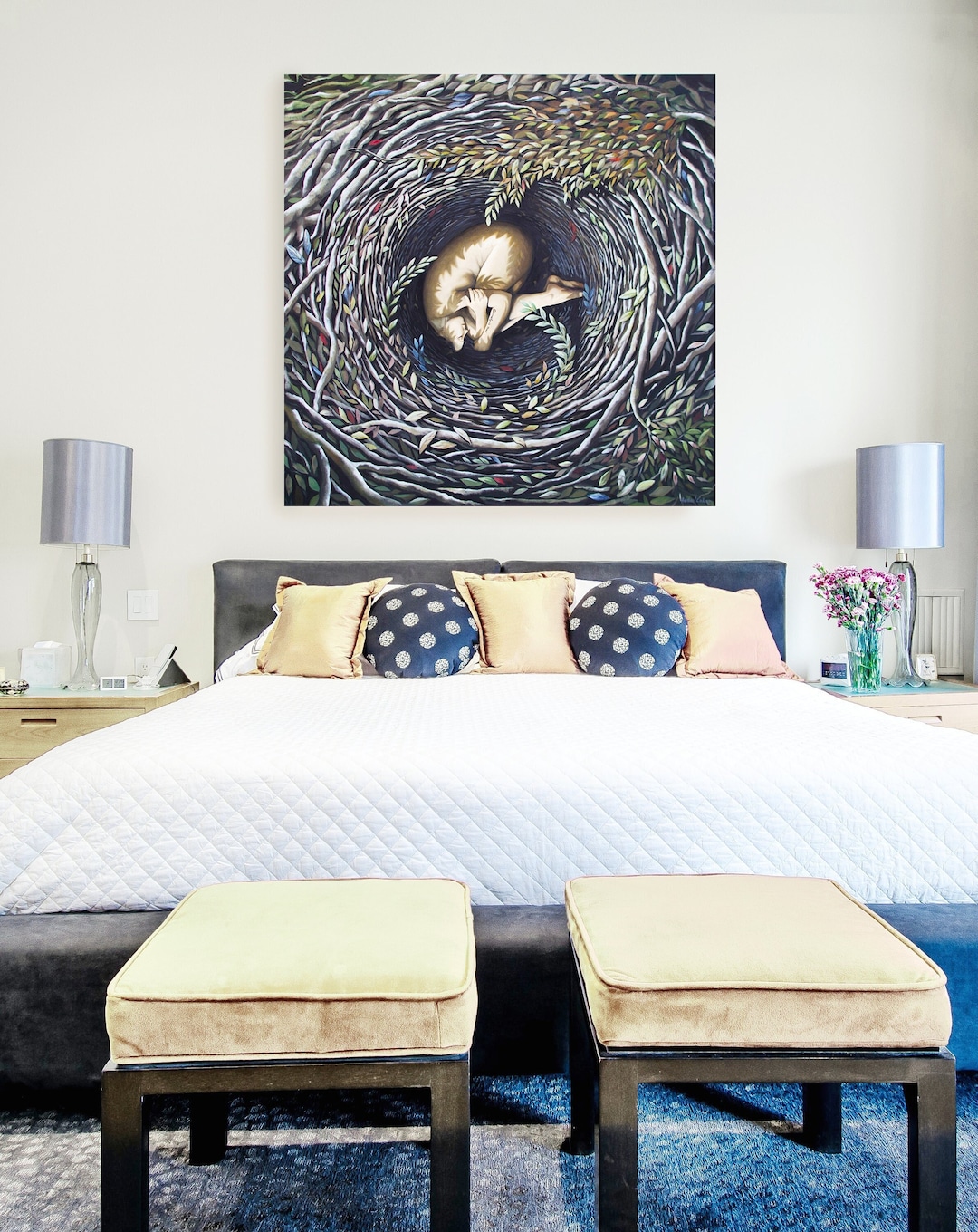 Eternity is Now - Large Original Oil Painting on Canvas (150x150cm ...