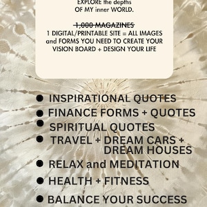 Manifestation Vision Board Kit (printable Only): Motivational Quotes ...