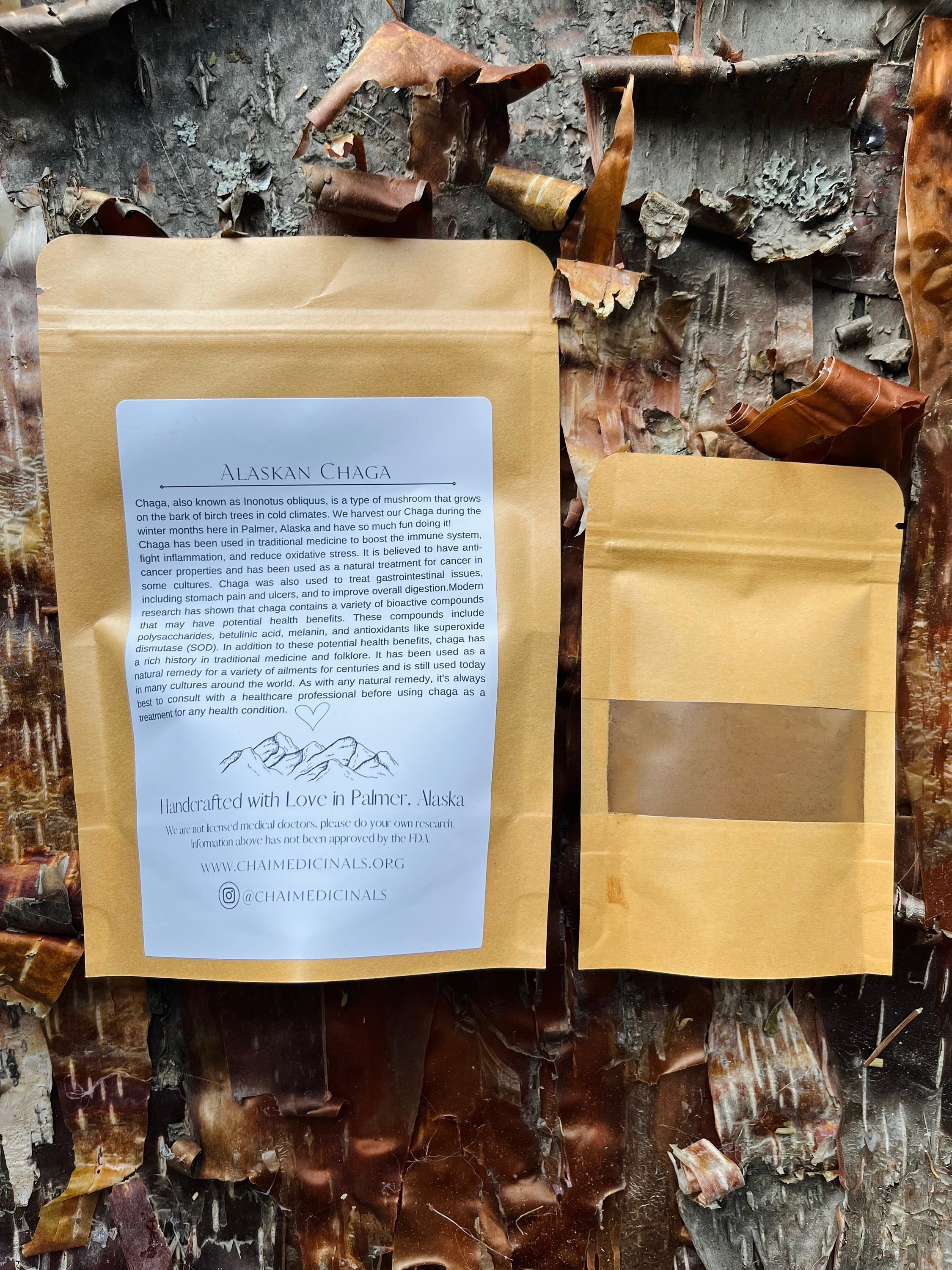 Alaskan Chaga Powder - Etsy