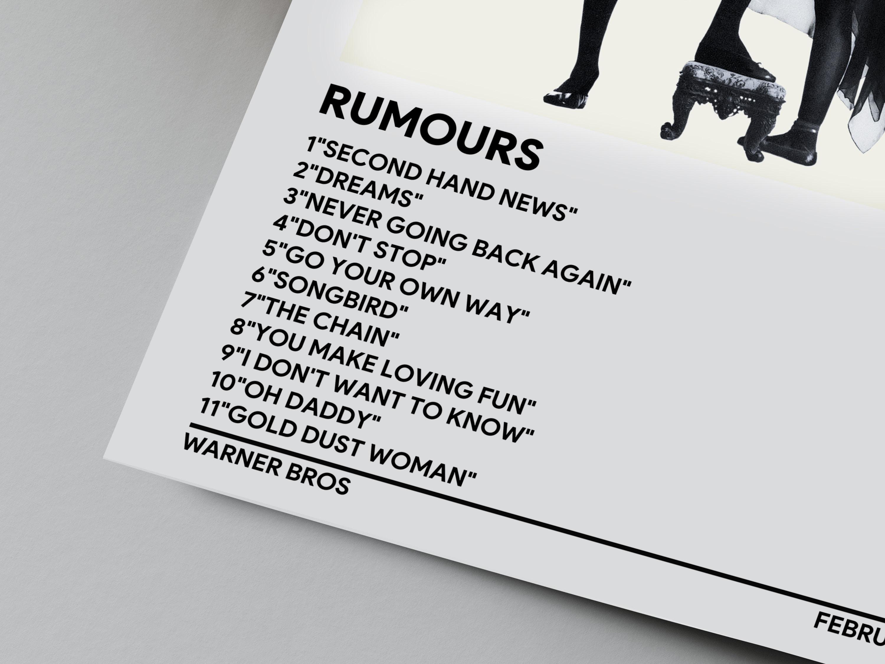 Fleetwood Mac - Rumours Album Cover Poster