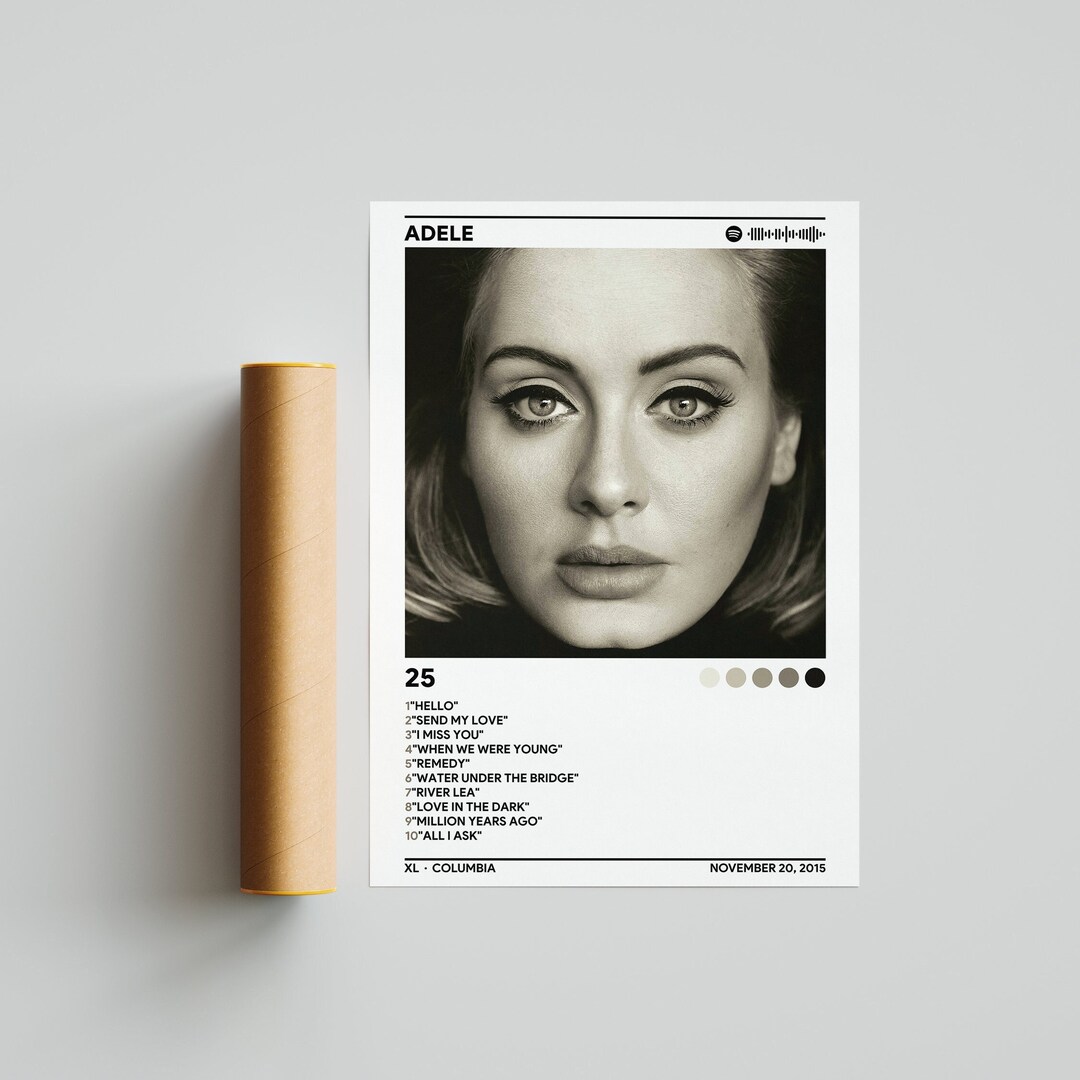 Adele 25 Album Cover Poster Adele Poster Print Poster - Etsy