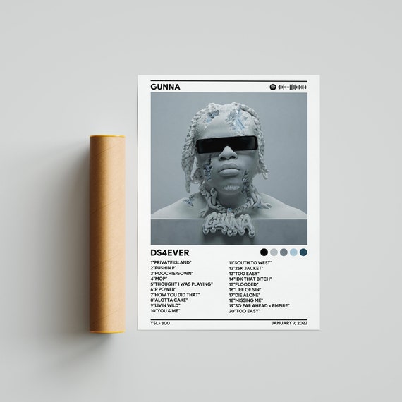 Gunna Ds4ever Album Cover Poster 2 Color 1 Price Gunna - Etsy