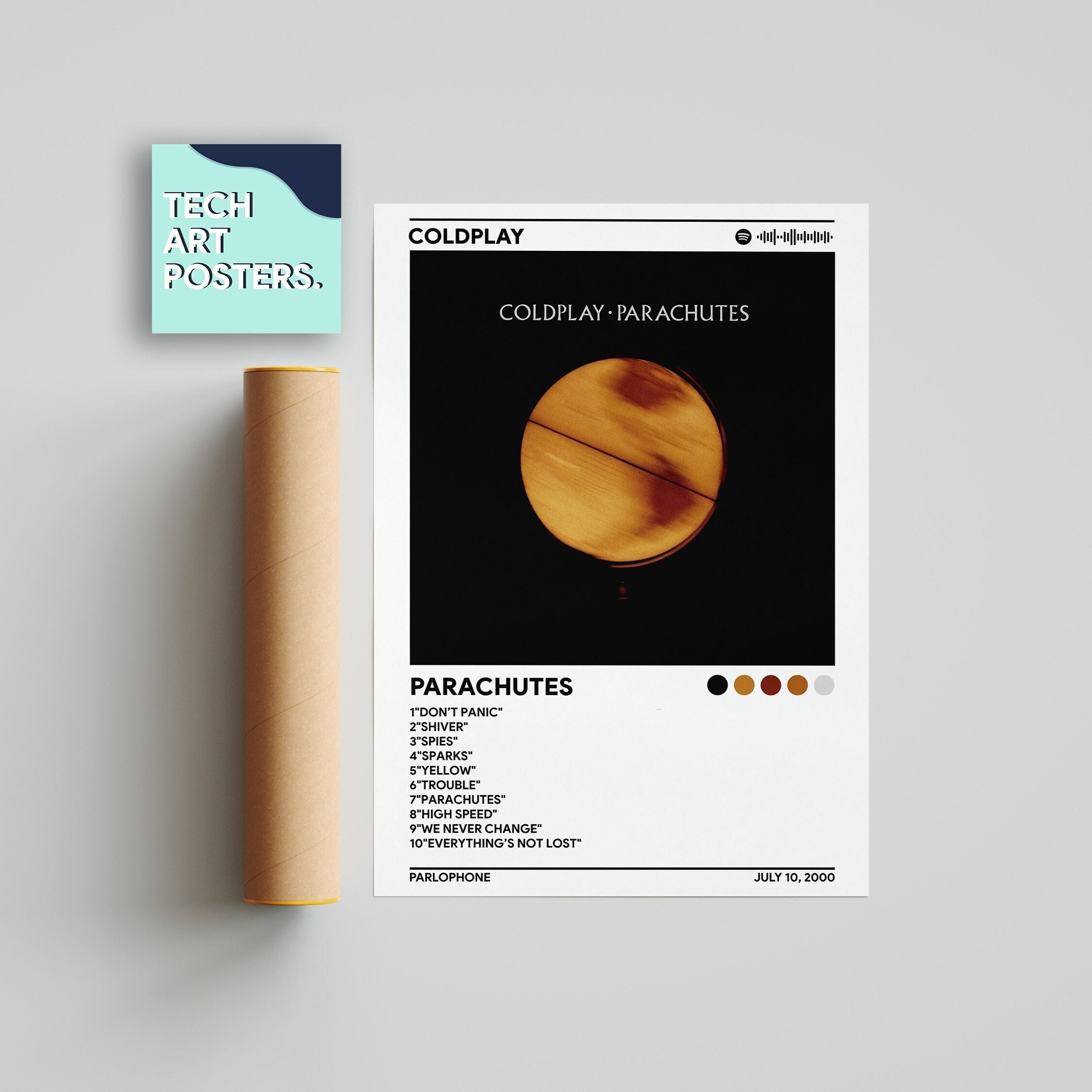 Coldplay Parachutes Album Cover