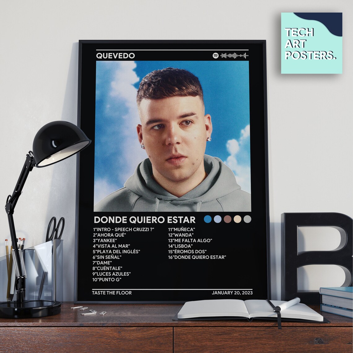 Quevedo Donde Quiero Estar Album Cover Poster Poster Print - Etsy