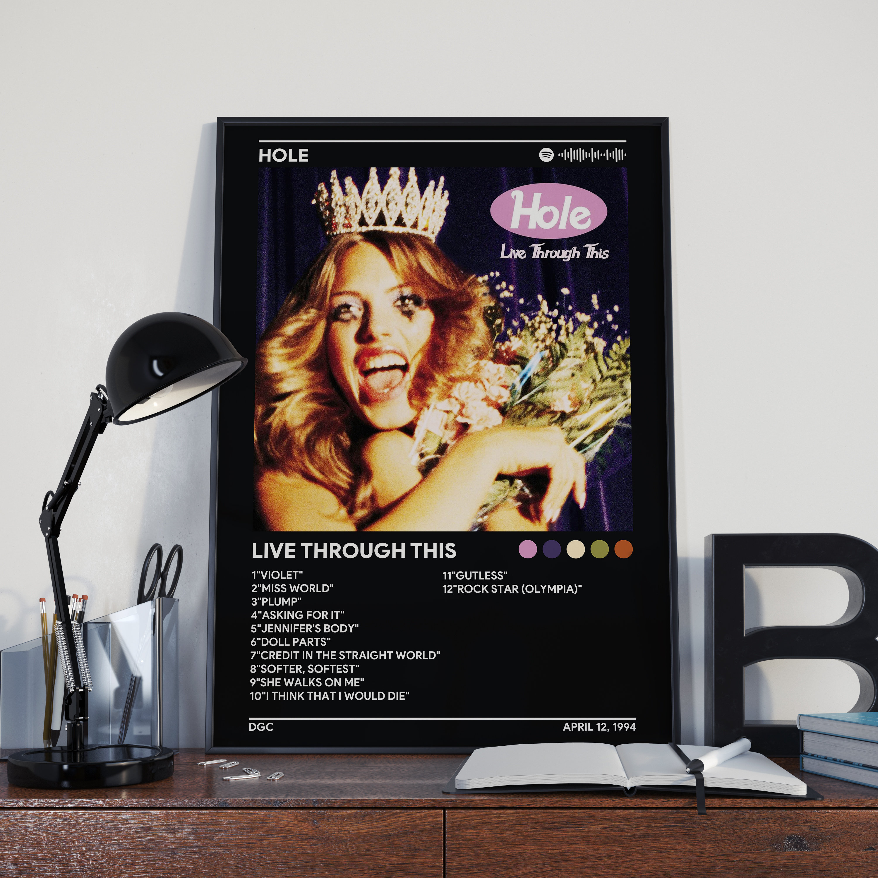 Hole - Live Through This Album Cover Poster, Hole Album Poster Designed ...