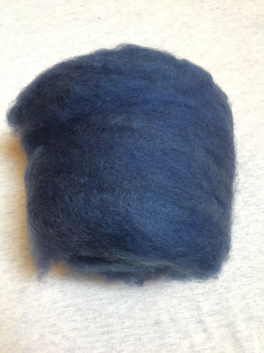 100% Romney X Wool Batt - Denim Blue - Etsy