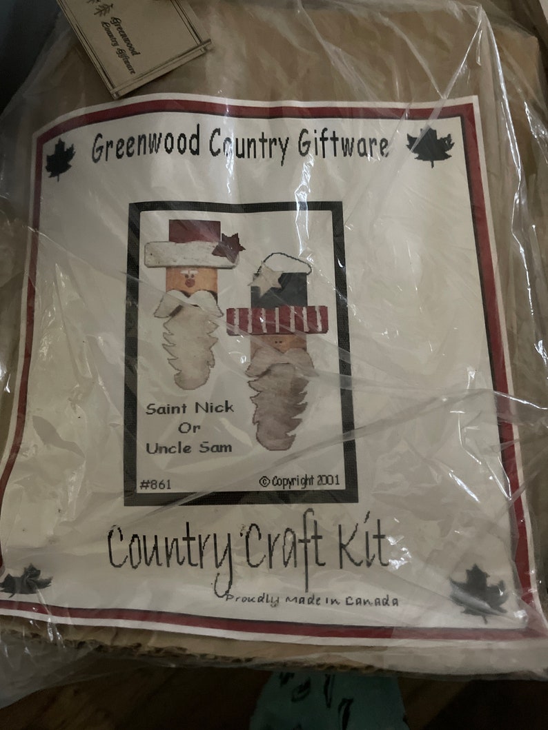St. Nick or Uncle Sam Country Craft Kit - Etsy