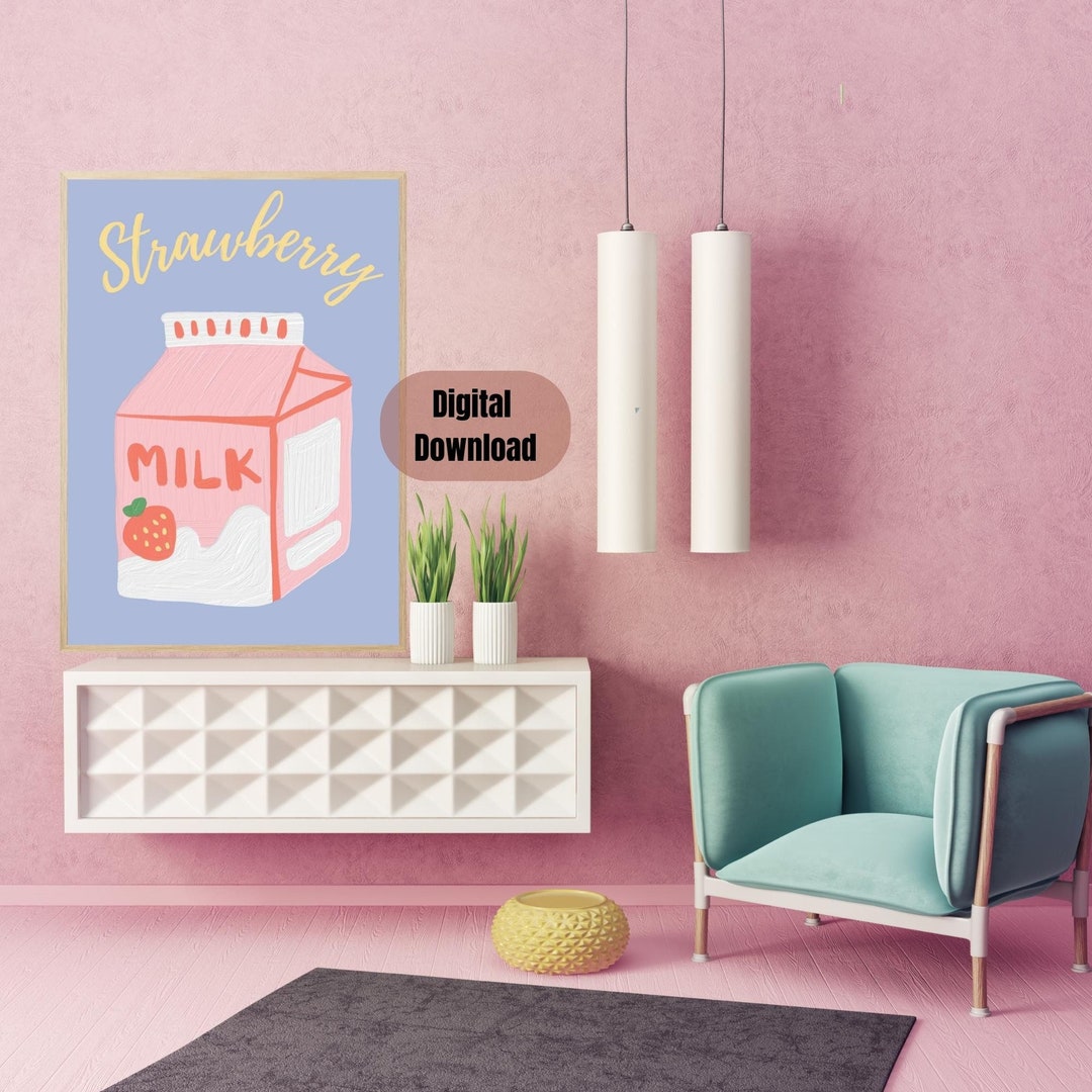 Danish Pastel Room Decor Maximalist Decor Funky Room Decor - Etsy