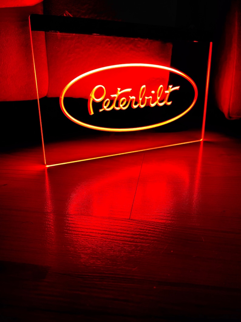 Peterbilt LED Neon Sign Size 8x12 - Etsy