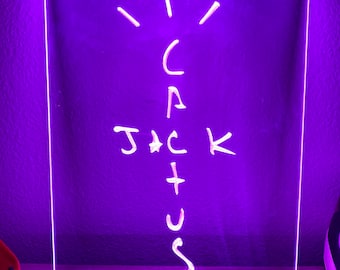 Cactus Jack Led Neon Sign - Etsy