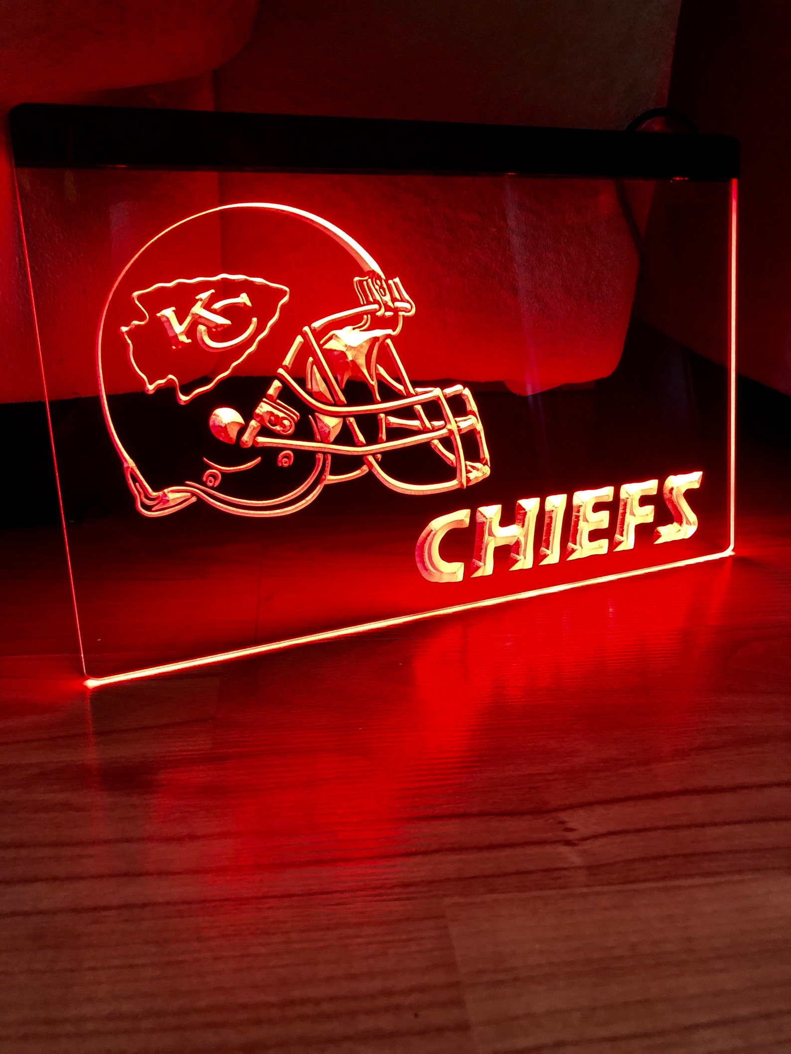Kansas City Chiefs LED Neon Sign Size 8x12 - Etsy