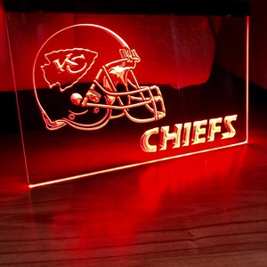 Kansas City Chiefs LED Neon Sign Size 8x12 - Etsy