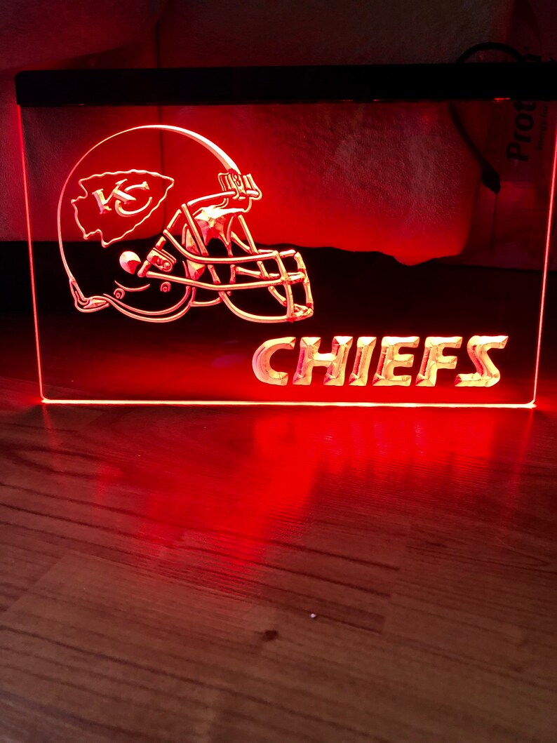 Kansas City Chiefs LED Neon Sign Size 8x12 - Etsy