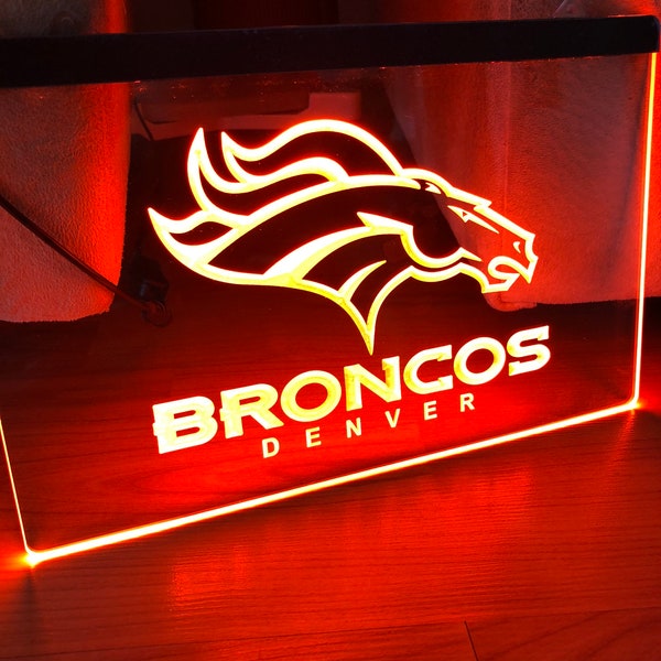 Denver Broncos Sign - Etsy