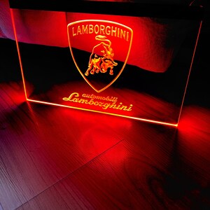 Lamborghini LED Neon Sign Size 8x12 - Etsy