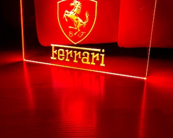 Neon Ferrari Sign - Etsy