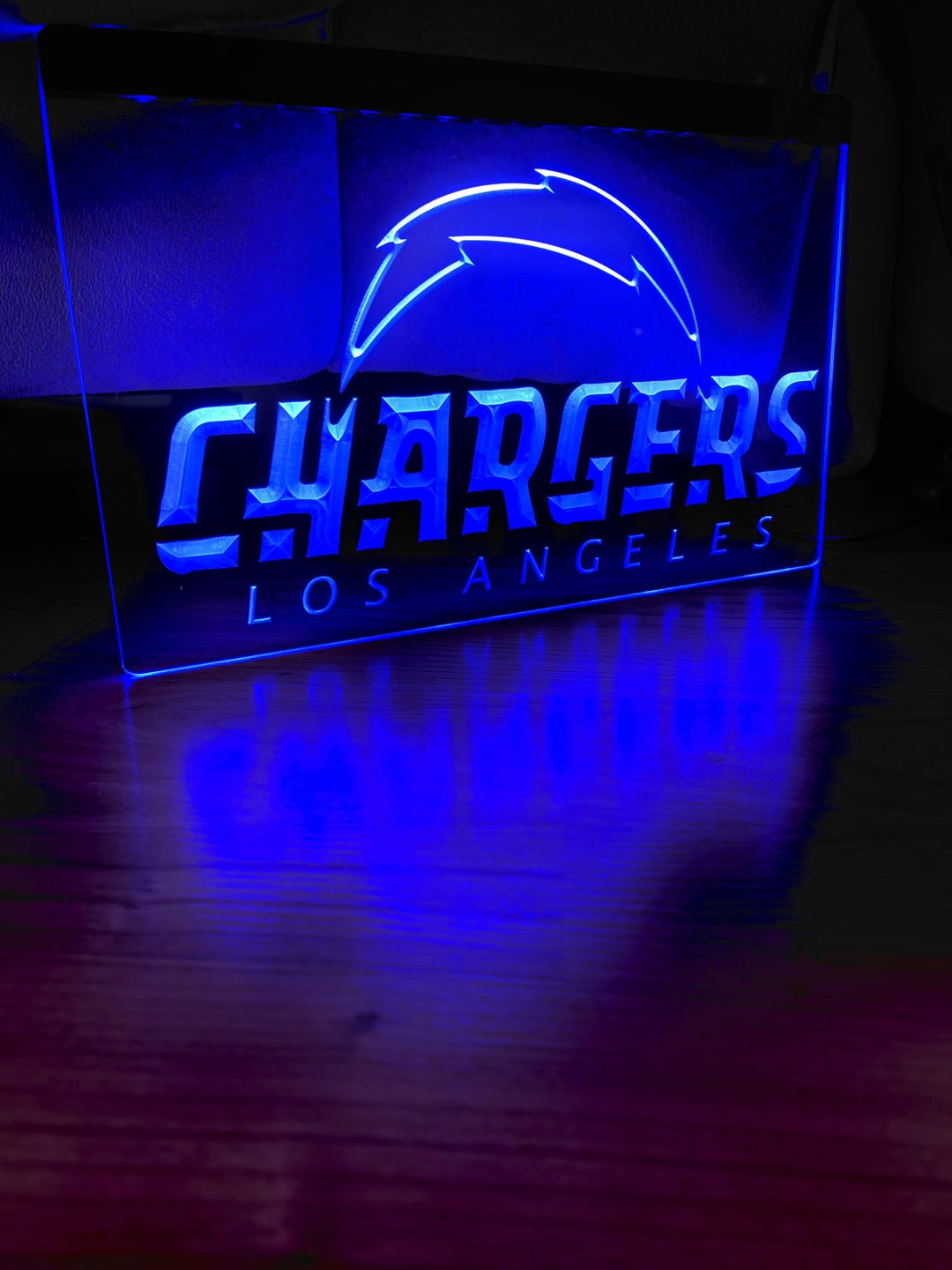 Los Angeles Chargers LED Neon Sign Size 8x12 - Etsy